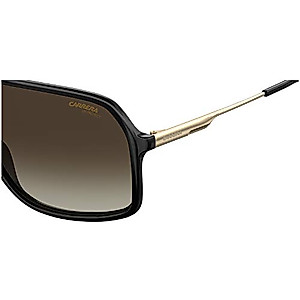 Carrera 1019/S Sunglasses CA1019S-0807-HA-6410 - Black Frame, Brown Gradient Lenses, Lens Diameter