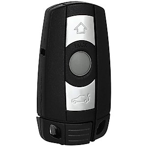 cciyu 1 X Flip Key Fob Uncut Blade (SHELL CASE) 3 Buttons Replacement for Smart Key Shell Blade Fob E90 E91 E92 E60 Remote Case for BMW 1 3 5 6 X Series