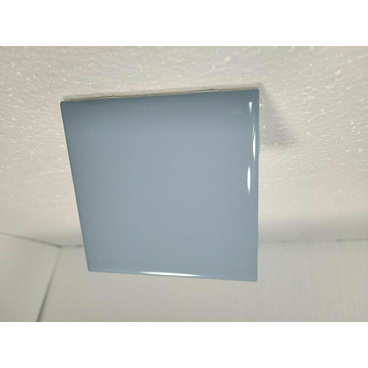 Blue Waterfall 4 in Ceramic Tile 4.25 inch Shower Bathroom Kitchen Backsplash Daltile Color 0169 4x4 Subway Square 10 Piece Box