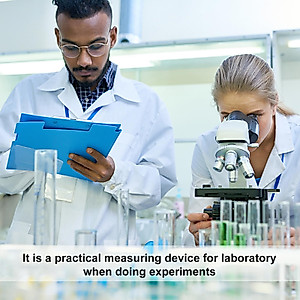 Lab Graduated Measuring Cup, Cup With Spout Wide Mouth Glass Beaker Liquid Dispenser Measuring Cylinder Experiment Tool for Science