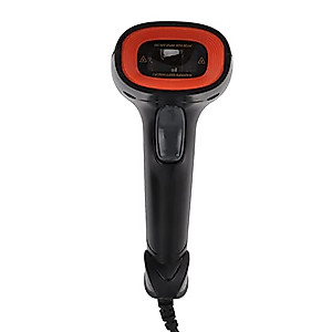 GULEEK Lase r 1D Wired Barcode Gun Barcode red Light scanning Gun Strong decoding Ability Comfortable and Durabl e
