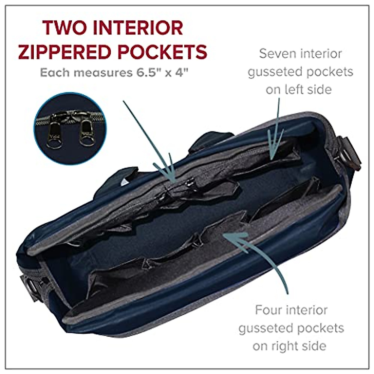 ADC 1024N Model 1024 Nurse/Physician Nylon Medical Equipment Instrument Bag, Navy