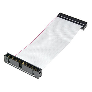 IDE 40-Pin Male to Female Hard Drive Extension Cable 6 inch Flat Ribbon Cord for 3.5" PATA HDD (39 Pin + 1x Empty)