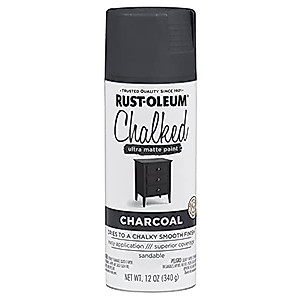 Rust-Oleum 302590 Chalked Ultra Matte Spray Paint, 12 Ounce (Pack of 1), Charcoal