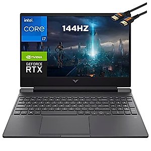 HP - Victus 15.6" Gaming Laptop - Intel Core i7-12650H - NVIDIA GeForce RTX 3050 Ti - Mica Silver with HDMI (16GB RAM | 512GB PCIe SSD)