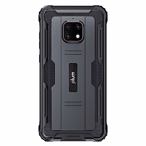 Plum Gator 7 4G Volte Unlocked Rugged Smart Phone Military Grade IP69 Water Shock Proof 5580 mAh Battery - Black