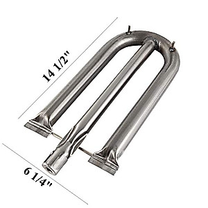 Zljiont 3 PACK Stainless Steel Burner Replacement for American Outdoor Grill Gas Grills 24NB, 24NG, 24NP, 24PC, 30NB, 30PC, 36NB, 36PC(14 1/2" x 6 1/4")