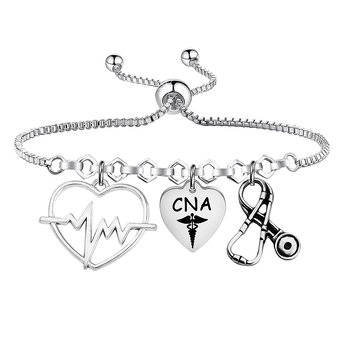 Lywjyb Birdgot CNA Bracelet CNA Certified Nursing Assistant Gift Graduation Gift for CNA Nurse (cna br card)