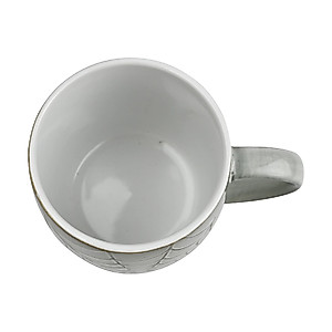 Boston Warehouse 18 Ounce Embossed Stoneware Mug, Spiderweb