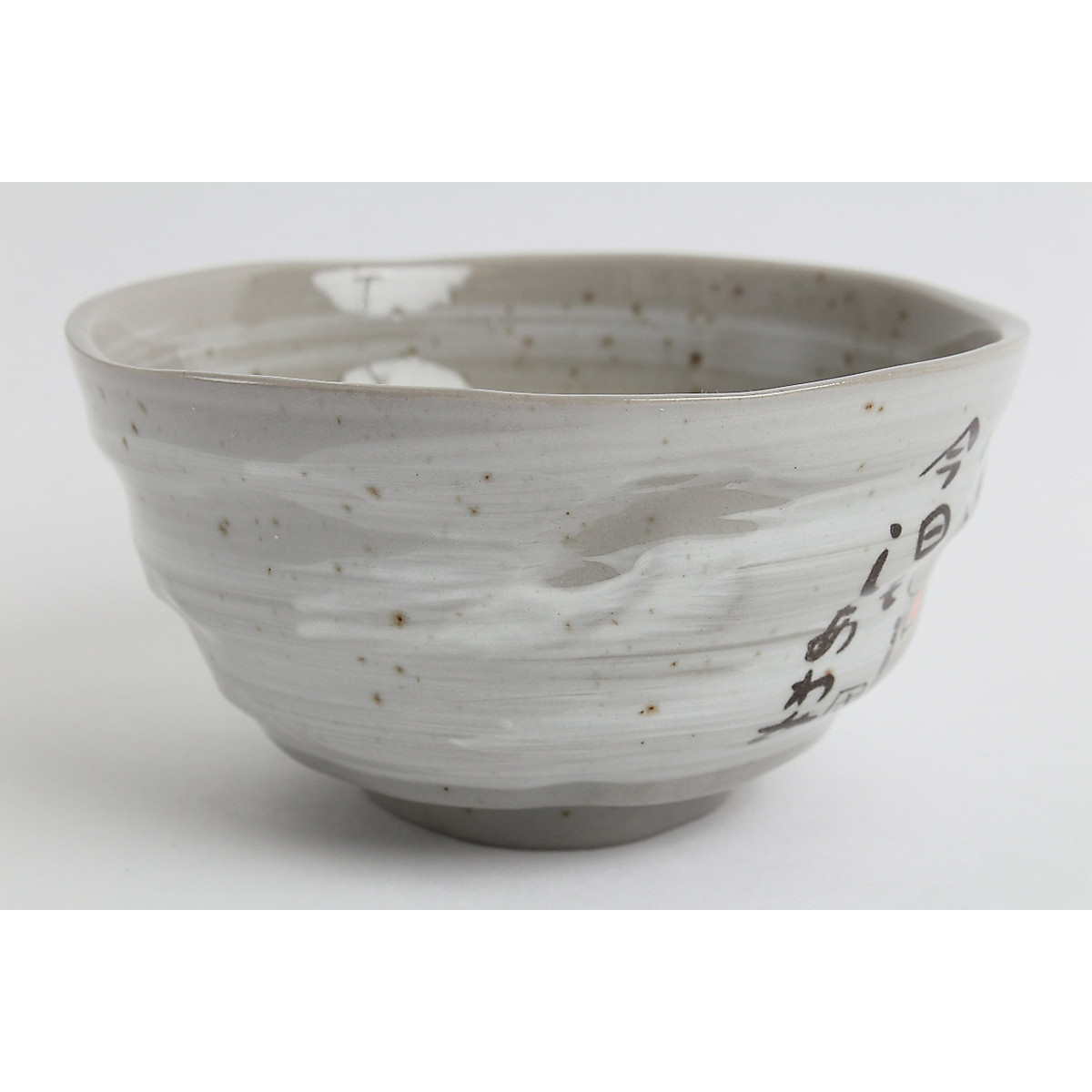 Mino ware Japanese Pottery Rice Bowl Jizo Stone Statues Gray Sanaegama made in Japan (Japan Import) KSC001