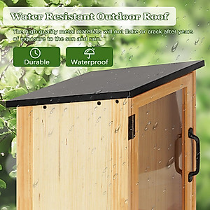 Exttlliy Outdoor Library Book Box Storage Small Wood Cabinet Little Literature Box for Neighborhood Community and School Sharing Books, Literature, Newspapers, Food and Art