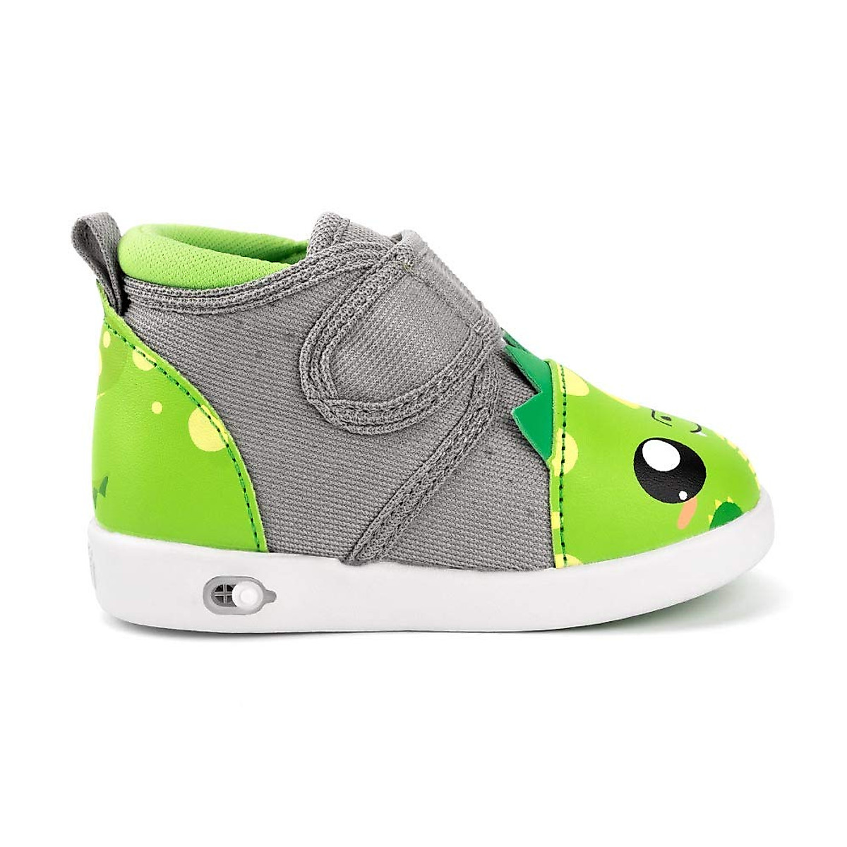ikiki Squeaky Shoes for Toddlers/Little Kids (Fierce Dragon, Green, Size 8)