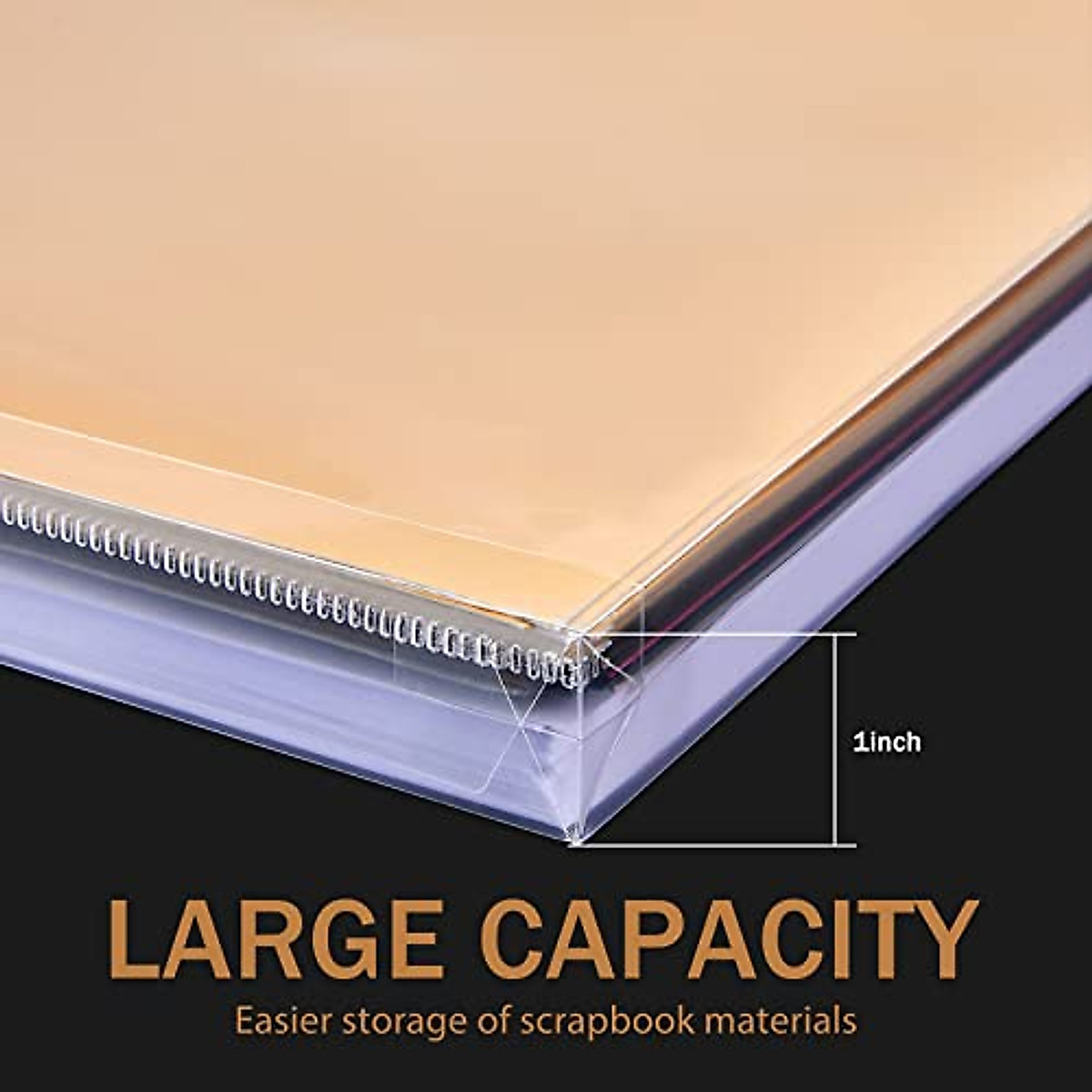 24 Pcs 12 x 12 Scrapbook Paper Storage Organizer Top Loading Plastic Paper Holder Craft Paper Storage Scrapbook Organization and Storage for Holding Scrapbook Paper Vinyl Paper Files Photos, Clear