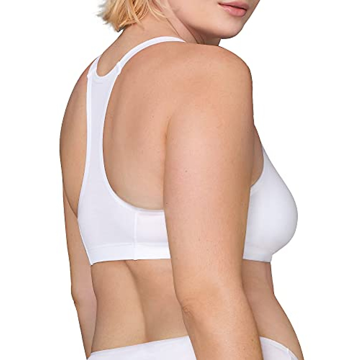 Fruit of the Loom Women's Spaghetti Strap Cotton Sports Bra-All-Day Comfort & Easy Movement, Petite Modern Camo/White/Black Hue/Blushing Rose with Black/Charcoal/Black Hue, 42