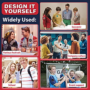 Happizza Button Maker Machine - Multiple Sizes, Button Pin Maker 1.25+2.25 inch, Interchangeable Button-models Badge Button Press Machine with 200 Sets Button Maker Supplies &Circle Cutter&Cutting Mat