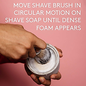 Barrel and Oak - Classic Shave Soap, Men's Shaving Soap, Conditioning Shave Soap, Cleanses & Moisturizes, Rich Lather for Traditional Wet Shave, Certified Sustainable Palm Oil (Bourbon Cedar, 3.15 oz)