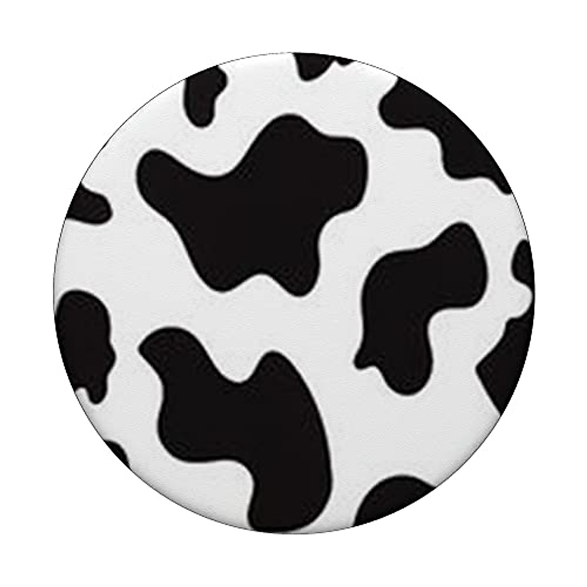 Cute Cow Kawaii Pattern Cow Print Black White PopSockets Standard PopGrip