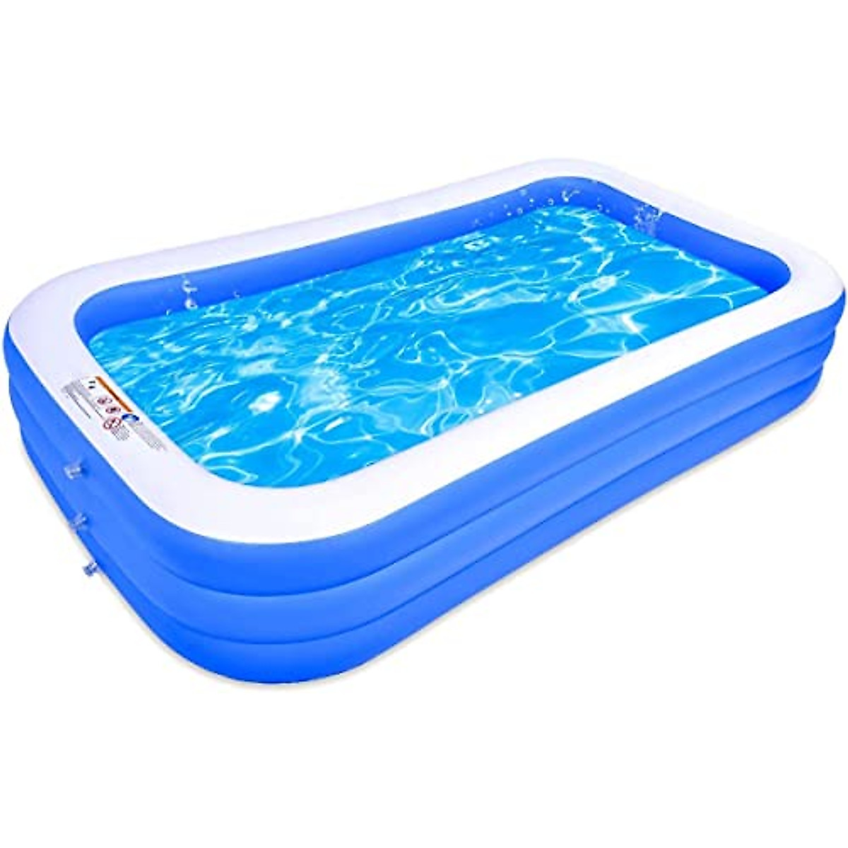 Inflatable Swimming Pools 120" X 72" X 22"Full Size Splashing Pool for Adults, Kids, Toddlers, Blow up Paddling Pool for Indoor,Outdoor, Garden, Courtyard, Summer Party