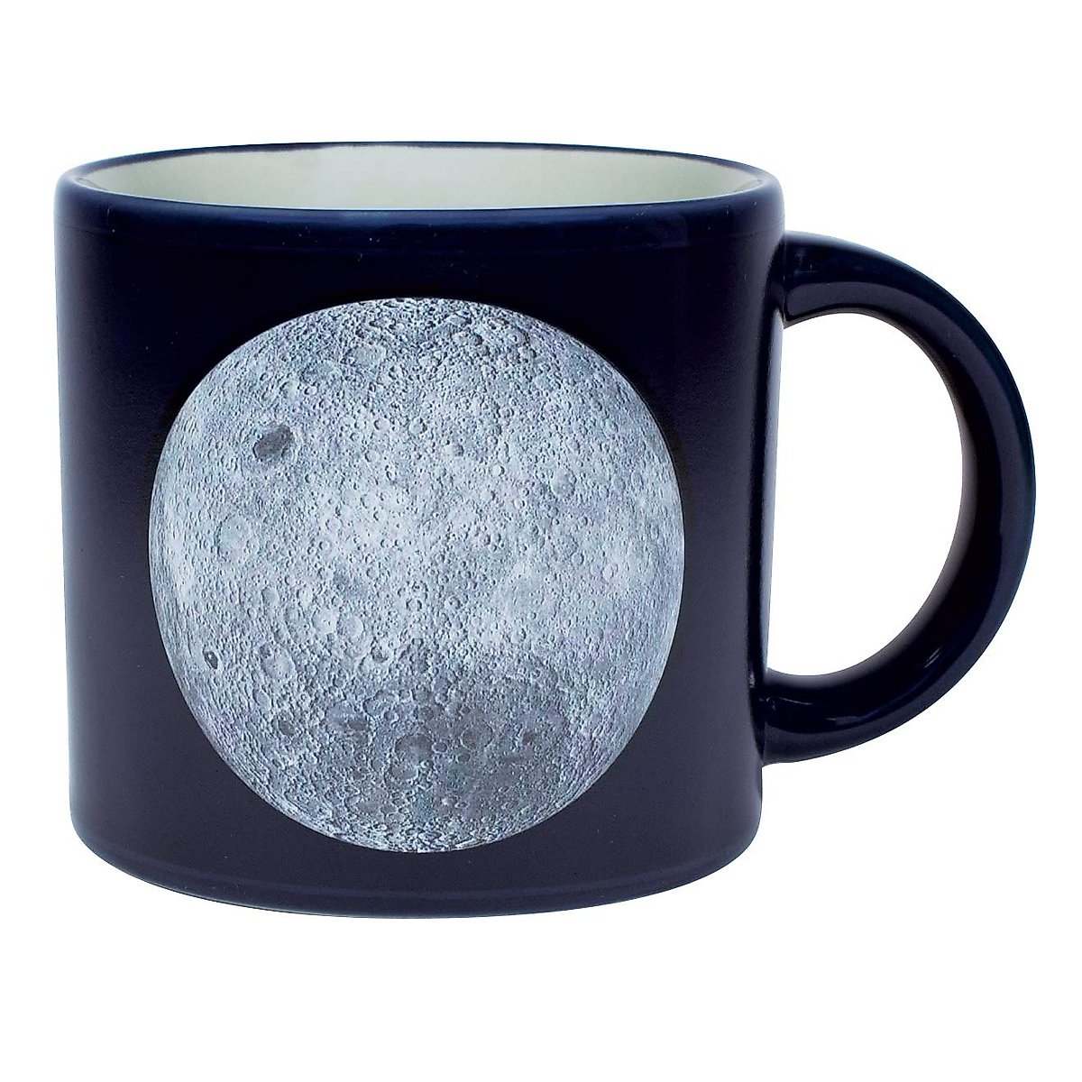 The Unemployed Philosophers Guild Heat Changing Moon Mug - Add Coffee and Names of Landing Sites Astronauts and More Appear