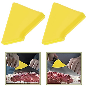 CALLARON 2pcs Silicone Knife Guards Blade Finger Hand Guards Universal Blade Cover Sleeve Kitchen Anti-cutting Finger Protectors for Home Restaurant Chef and Kitchen