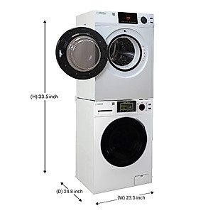 Equator Power Touch 18 lbs Compact 110V Washer +220V Vented Digital 4cf Dryer