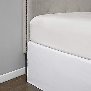 Madison Park Simple Fit Bedskirt, 6" W x 236" L + 26" D, White