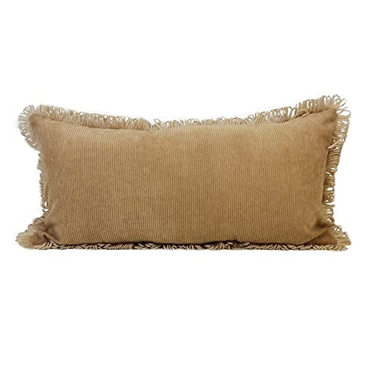 Donna Sharp Throw Pillow - Tartan Traditional Decorative Throw Pillow with Fringed Pattern - Rectangle