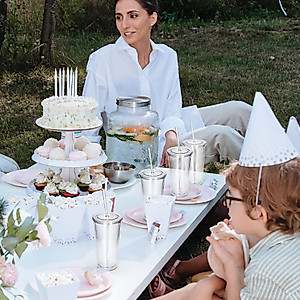 sweet grain Acrylic Tumbler with Lid and Straw 20oz Double Wall Plastic Insulated Tumblers Set of 4, Reusable Large Iced Coffee Tumbler for Snow Globe Glitter DIY