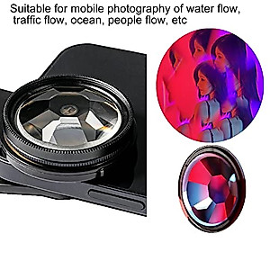 Mobile Camera Lens, Cell Phone Camera Lens Octahedral Kaleidoscope Multi Image External Filter Lens for Smart Phone