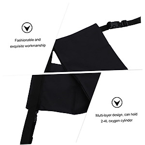 ERINGOGO 2 Pcs Oxygen Cylinder Buggy Bag Oxygen Cylinder Holder Oxygen Tank Holder for E Oxygen Tanks Adjustable Stand Mesh Backpack Oxygen Tank Pouch Handbag 600d Oxford Cloth Wheelchair