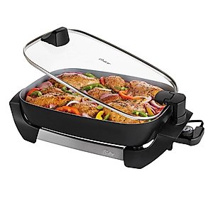 Oster Titanium Infused Duraceramic Skillet, 12", Black
