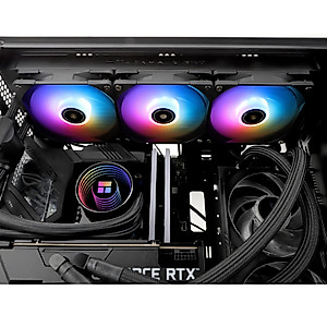 Thermalright Frozen Notte 360 Black ARGB Water Cooling CPU Cooler, 360 Black CPU Cooler Specifications, 3×120mm PWM Fans, S-FDB V2 Bearings, Suitable for AMD/AM4/AM5, Intel 1700/1150/1151/1200/2011