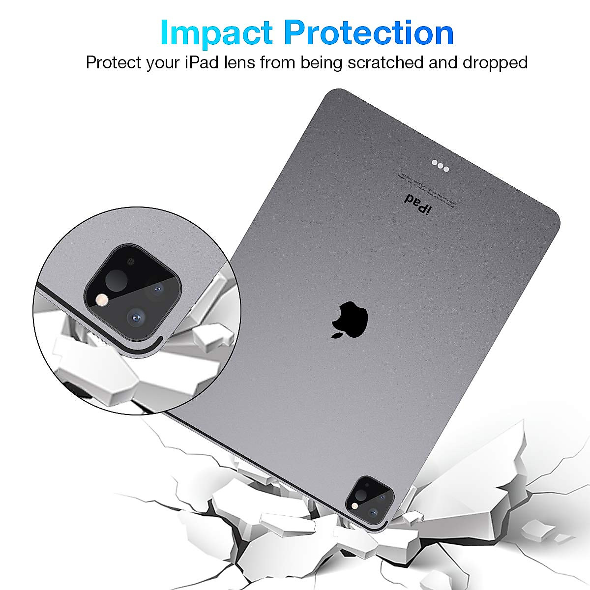 Tensea [3 Pack] for iPad Pro 12.9 11 2020 & 2021 Camera Lens Screen Protector, Anti-Overexposure Design, Tempered Glass iPad Pro 12.9 11 inch Screen Protector for Camera Lens, HD Clear, 3 Pack