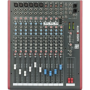 Allen & Heath ZED-14 - 14-Channel Touring Quality Mixer with USB I/O (AH-ZED-14),Grey/Red