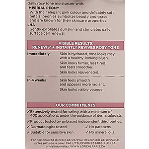 L'Oreal Paris Age Perfect Rosy Tone Anti-Aging Face Moisturizer, Renew & Revive Healthy Tone, Fragrance Free, 1.7 oz