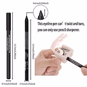 3 Colors Matte Eyeliner Pen Set With Pencil Sharpener,Blue - Dark Blue Sky Blue Light Blue,Colorful Eyeliner Pencil Set, Pearl Metallic Glitter Waterproof Professional Eye Makeup Color Sets 5 Blue S2