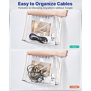 Multi Charging Cable, Multi Charger Cable Nylon Braided 3 in 1 Charging Cable Multi USB Cable Fast Charging Cord with Type-C, Micro USB and IP Port, Compatible with Most Phones & iPads (2 Pack 4FT)