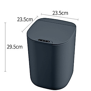 XMHSSFF Sensor Trash Can Automatic Trash Can Garbage Can 16L,Touchless Rubbish Box with Auto Seal Lid for Office Bedroom Washroom Indoor Small Trash Can, White