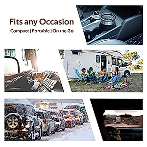 avigator Portable Coffee Maker, 12V Car Coffee Maker, Travel Coffee Maker for Driving Camping RV Outdoor, Americano Coffee Machine with 10oz Coffee Cup Auto Shut-Off（Sliver and Black）