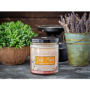 Your Mom - Oven Baked Banana Bread Scented - Funny Double Pour 6 Oz Jar Candle - 40 Hour Burn Time