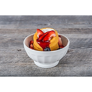 BIA Cordon Bleu 16-Ounce Fluted Bowl, Set of 4, White (900107S4SIOC)