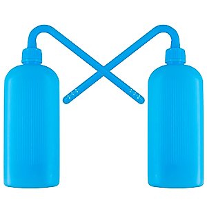 MiDube 2 PCS Washing Bottles for Colostomy-Bag Plastic Cleaning Tool Supplies Stoma Bag Clean Bottles Rinse Pot for All Ostomy Bags - Reusable Wash Bottle 350ML