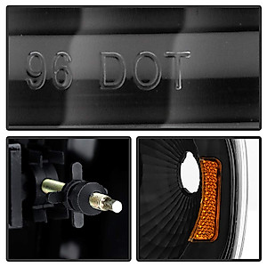 ACANII - For 1997-2003 Ford F150 Expedition Black Headlights+Corner Signal Lights Driver + Passenger Side