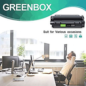 GREENBOX Compatible Canon S35 Toner Cartridge Replacement for Canon 7833A001AA Toner for imageCLASS D300 D310 D320 D340 D360 D383 Faxphone L170 L360 L380S Laser Class PC-D320 PC-D340 (1 Black)