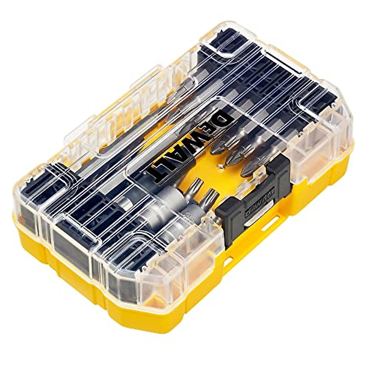 Dewalt DT70702 40 Piece Impact Screwdriver Bit Set + Tough Case Fits TStak Caddy, Black