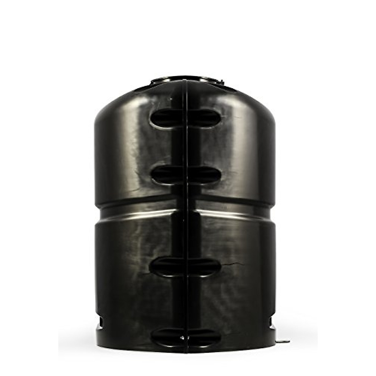 Camco Single RV Propane Tank Cover | Features a Removable Top Panel, a Heavy-Duty Polymer Construction, and Fits 20lb. Steel Single Tanks (40578), Black