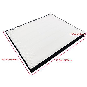 IZSOHHOME Compatible with Bissell Air400 air purifier,Air Purifier 1 True Hepa Filter+1 Carbon Filter, Compared to Part # 2521 and 2520,3-in-1 H13