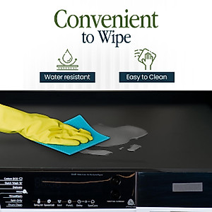 RELODECOR Washer and Dryer Countertop with Non-Slip Mat - Laundry Countertop (Black) 27.5" x 54" Durable Melamine Finish for Laundry Room Organization