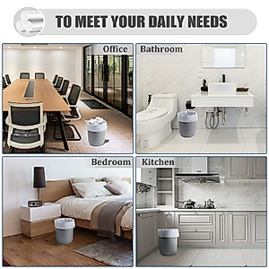 CHARMOUNT 4 Gallon Trash Bag - Unscented 4 Gallon Garbage Bags for Bathroom, Kitchen, Bedroom, 105 Count (15 Liter)