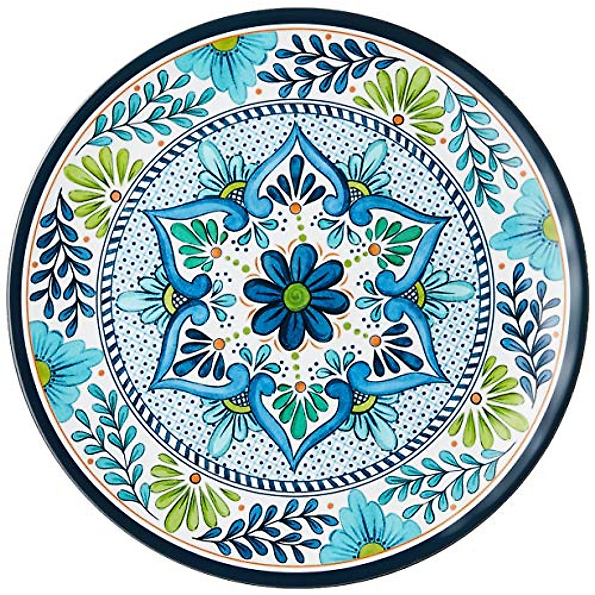 Certified International Talavera Melamine 12 pc Dinnerware Set, Service for 4, Multicolored